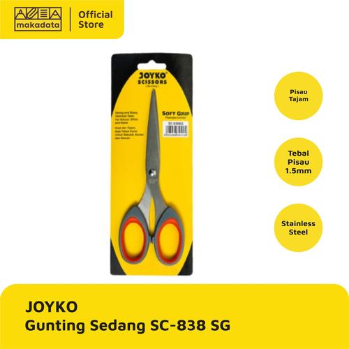 Jual SCISSORS | GUNTING SEDANG JOYKO SC-838 SOFT GRIP (1 PCS) MURAH - Kota Surabaya - Makadata ...