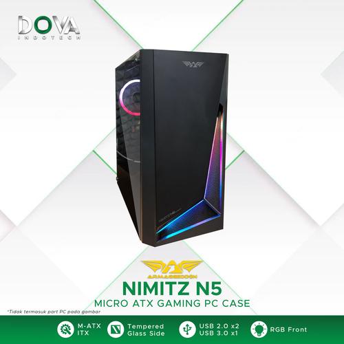 Promo Armaggeddon Nimitz N5 Aurora Micro ATX Gaming PC Case - Putih ...