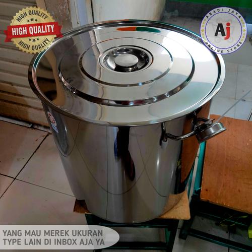 Jual panci stainless steel ukuran 60 cm kapasitas 180 liter Super tebal ...