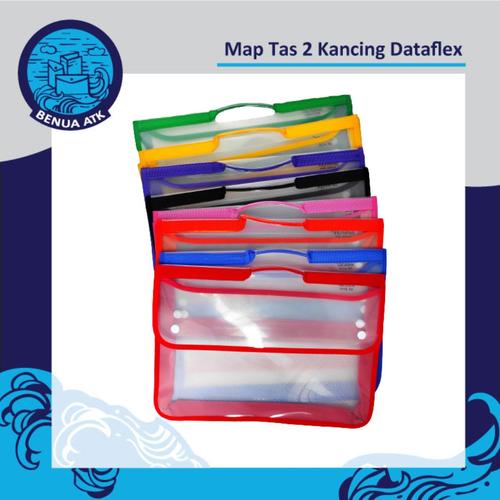 Promo Map Tas 2 Kancing School Bag Folio Dataflex DF-311 - Hitam - Kota ...