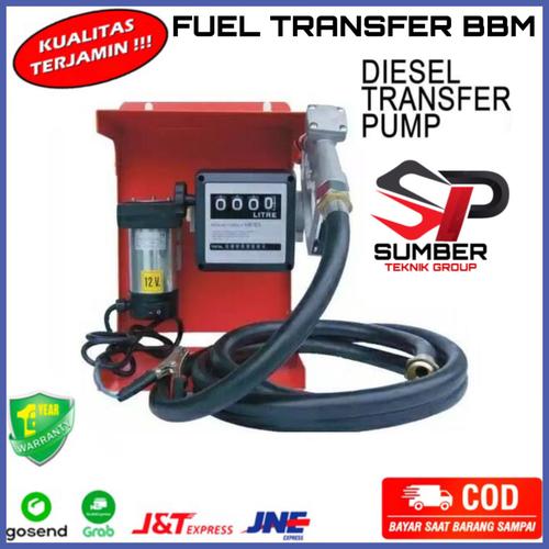 Jual Transfer BBM Flowmeter Digital Premium Solar Bensin DC 12 Volt ...