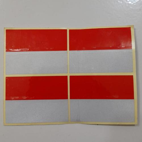 Jual stiker sticker bendera merah putih stiker sticker pipi bendera ...