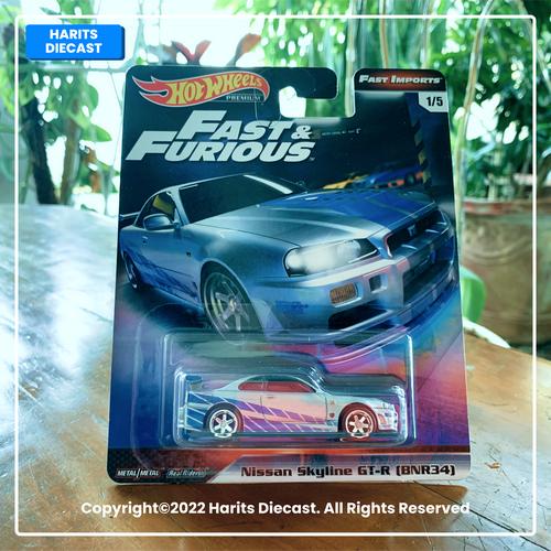 Jual Hot Wheels Premium Fast Import Nissan Skyline GT-R BNR34 Diecast ...