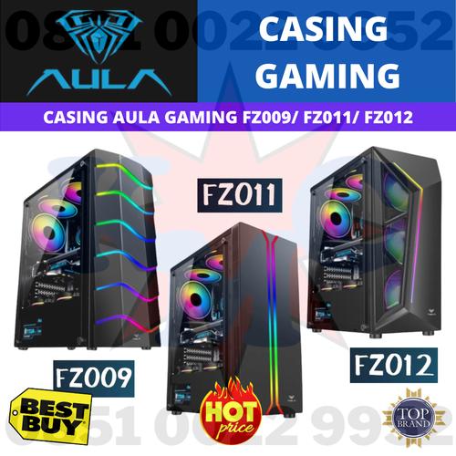 Jual Casing CPU PC Gaming AULA Micro ATX/ATX RGB TANPA PSU - FZ012 ...