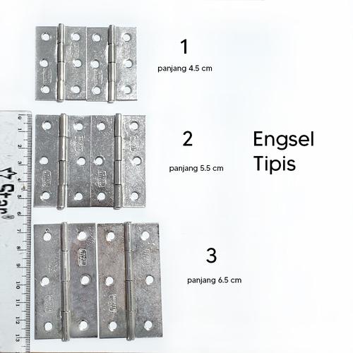 Jual Engsel Tipis Stainless Lemari ukuran 2 inchi 2,5 inchi 3 inchi - 2 ...