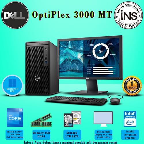 Jual PC DELL OptiPlex 3000 MT i5-12500 4GB 1TB SATA/256GB SSD/512GB SSD ...