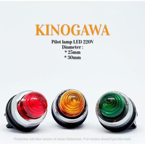 Jual Pilot Lamp 25mm & 30mm 220V LED Kinogawa - Lampu Panel Indikator ...