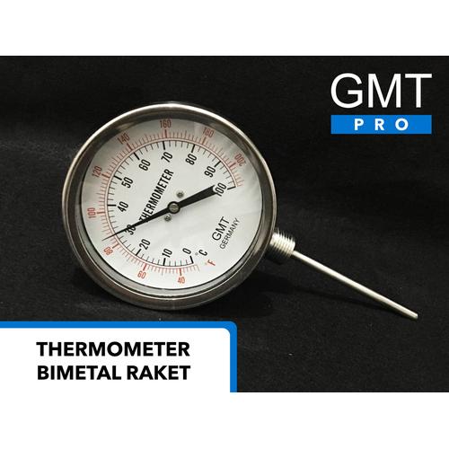 Jual GMT Thermometer Bimetal Diameter 4" 100mm - Model Raket Stainless ...