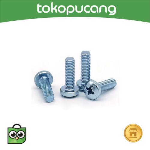 Jual Baut JP M5x20 100pcs Besi Galvanis Bulat M5 x 20mm warna putih - Kab. Magelang - Toko ...