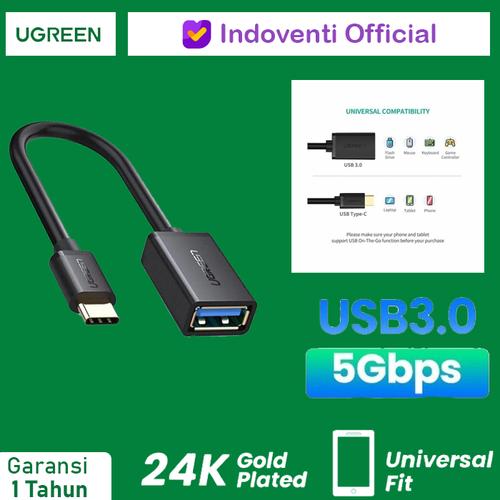 Jual UGREEN 30701 OTG Adapter HP Type C Male to USB Female Flashdisk ...