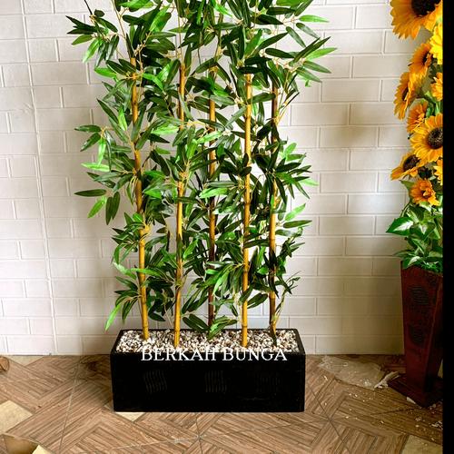 Jual Partisi Bambu T170cm P60cm Artificial Penyekat Pembatas Ruangan ...