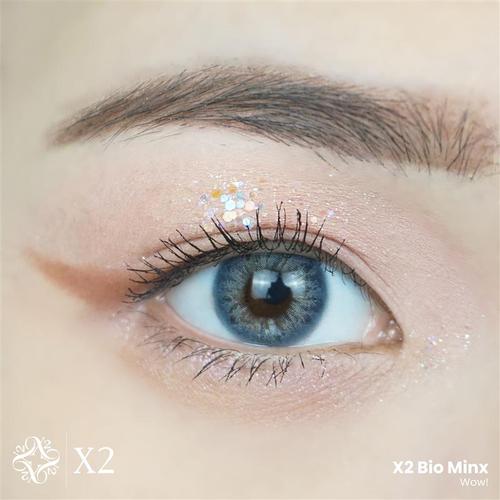 Jual Softlens Warna Grey X2 Bio Minx Wow Tersedia ukuran Minus - -3.00 ...