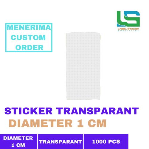 Jual STIKER SEGEL , STIKER POLOS 10X10 MM , STICKER BULAT 1x1 CM 1000 ...