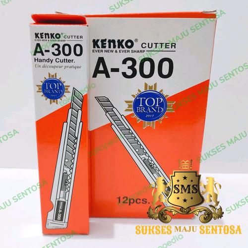 Jual PISAU CUTTER KENKO KECIL A-300/ALAT PEMOTONG KERTAS KENKO ORIGINAL ...