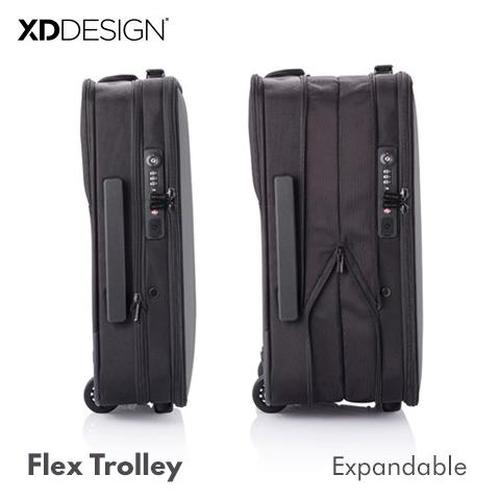 Jual Flex Foldable Trolley by XD Design / Anti-Theft Suitcase Trolley ...
