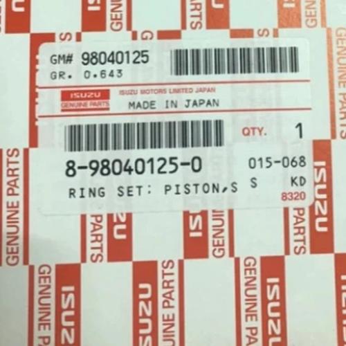 Jual RING PISTON GENUINE ISUZU GIGA FVZ , FRR 8-98041-141-1 - Jakarta ...