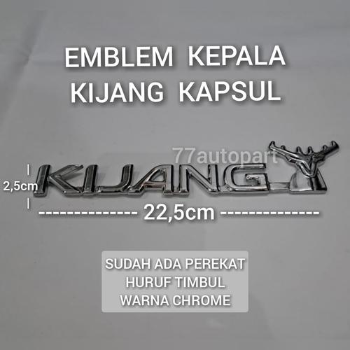Jual emblem logo mobil tulisan kijang kepala chrome untuk kijang kapsul ...