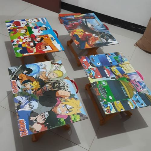 Jual Meja Lipat Meja Belajar Anak Kayu - Meja Kayu Datar, Anak ...