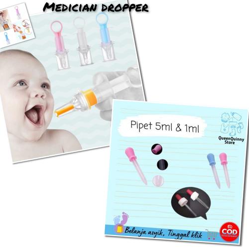 Jual Pipet Tetes Obat Bayi Anak / Pipet Tetes ASI Baby Medicine Feeder ...