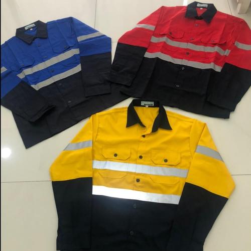Jual Wearpack baju Kerja Safety Lapangan / Seragam Tambang Kombinasi ...
