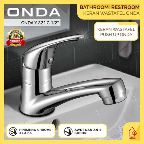 Jual KERAN WASTAFEL PUSH UP ONDA Y 321 C / KRAN AIR CUCI TANGAN / BASIN TAP - Kota Tangerang ...