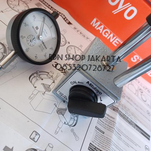 Jual Magnetic stand set dial indicator original mitutoyo Japan - Dial ...