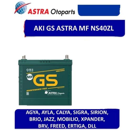 Jual Aki/Accu/Battery GS MF ASTRA NS40ZL/NS 40 ZL (36B20L Jazz/Brio/Mobilio - Jakarta Barat ...