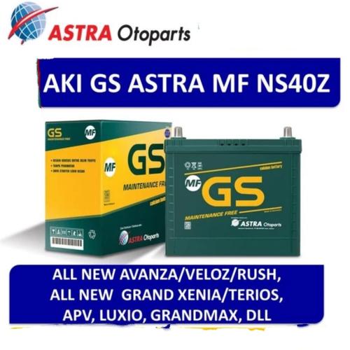Jual Aki/Accu/Battery GS MF ASTRA NS40Z/NS 40 Z (36B20R) Rush/Terios ...