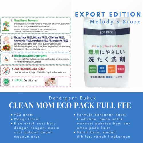 Jual Detergent Clean Mom Eco Pack Fullfee Export Edition - Kota ...