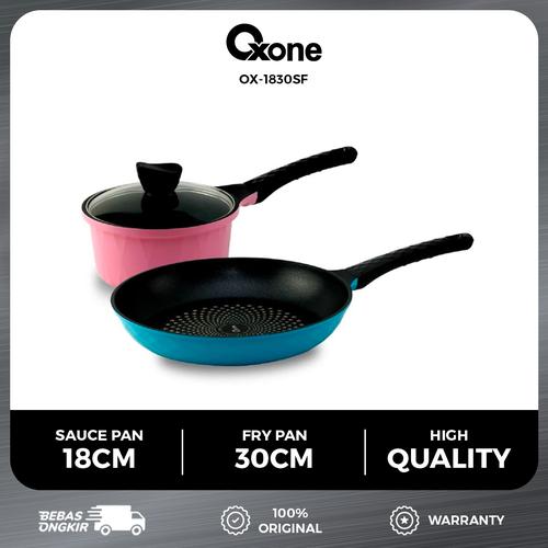 Promo Oxone Pink Pot & Blue Fry Pan OX-1830SF Cicil 0% 3x - Jakarta ...