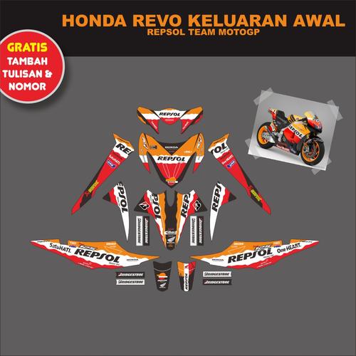 Jual Sticker striping custom decal stiker kustom Motor Honda Revo full ...