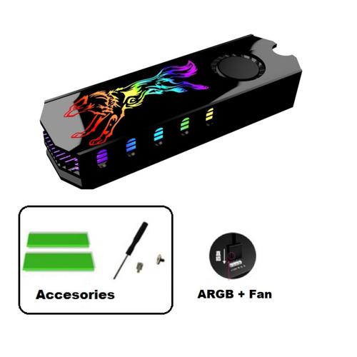 Jual heatsink fan ssd m.2 NVME 2280 m.2 sata 3 pin 5v argb ngff ...
