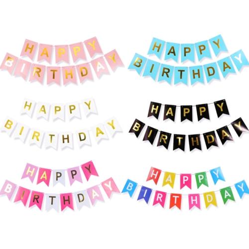 Jual Banner happy birthday / flag banner HBD - Biru - Kota Bandung - Ms ...