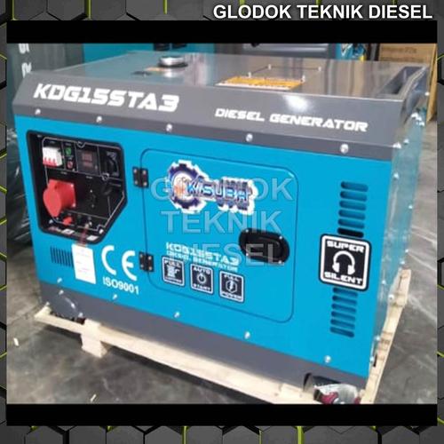 Jual Generator Genset Diesel Silent 12 11 KW 12000 11000 Watt 15 14 KVA ...