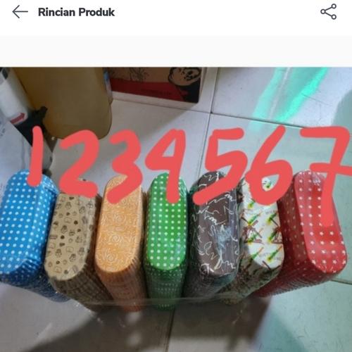 Jual PAPER CUP CASE OVAL /KERTAS CUP ROTI uk 14cm isi 50pcs - Hijau ...