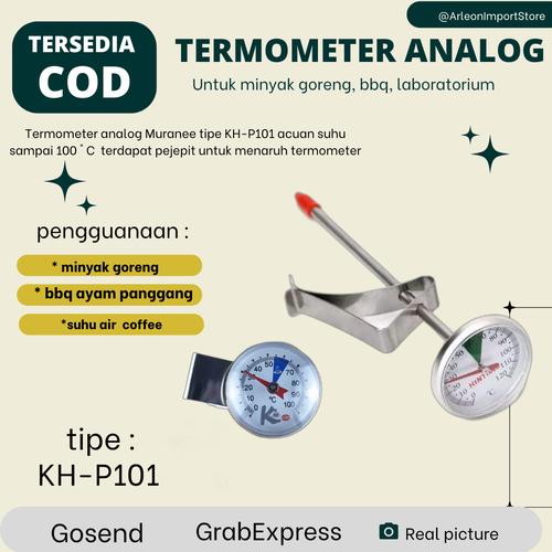 Jual Termometer analog minyak goreng / ayam depp fry oil termometer ...