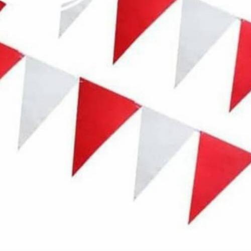 Jual Banner Flag merah putih segitiga / Bendera merah putih segitiga ...
