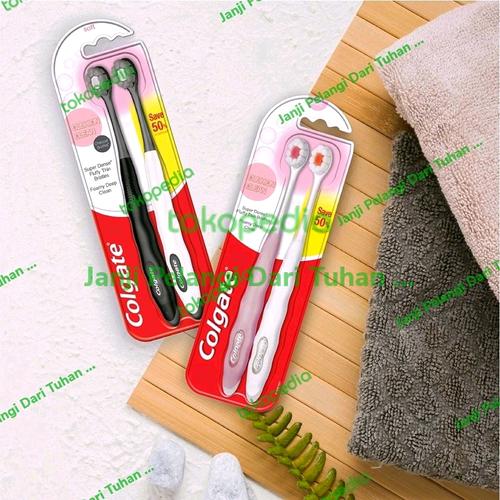 Promo Colgate Cushion Clean Base Toothbrush Soft Isi 2 Sikat Gigi 1 ...