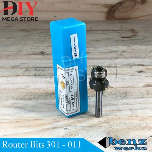 Jual Router round over bit / mata profil 19 mm x1/4" benz werkz ( 301 ...