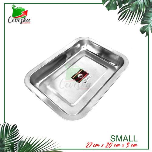 Jual NAMPAN / BAKI STAINLESS 20 X 27 CM - Kota Bandung - Ceveska Shop ...