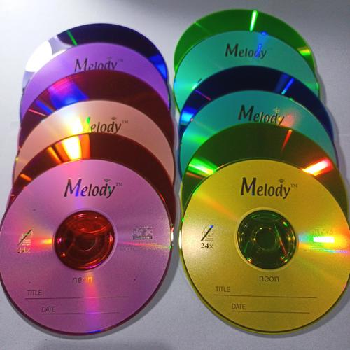 Jual CD-R Blank CD Kosong Melody Neon speed 24x 80min / 700MB - Orange ...