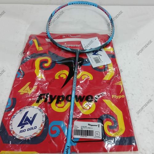 Jual Raket Badminton Flypower Rio Gold G2 Original - Raket + Kaos ...