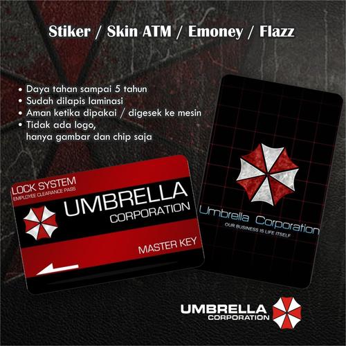 Jual Stiker / Garskin / Skin ATM Kartu Umbrella Corporation / Resident ...