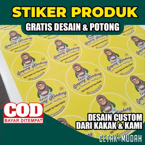 Jual Cetak Label Stiker Custom Cutting Produk Olshop Anti Luntur - 3 x ...