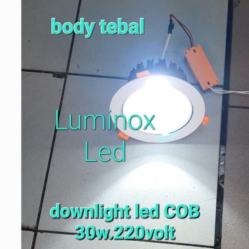 Jual downlight led COB 30 watt 30w putih plafon ceiling 30watt 30 w ...