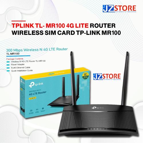 Jual Tp-Link MR100 300Mbps Wireless N 4G LTE Router TP LINK - Kota ...