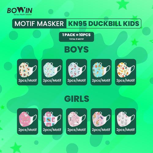 Jual BOWIN Masker KN95 DUCKBILL 3D (Filter≥95% BFE PFE) Masker Medis ...