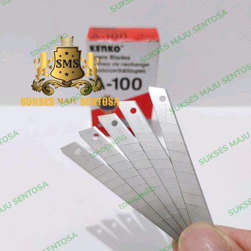Jual ISI CUTTER KENKO KECIL A-100/ISI REFFIL PISAU CUTTER A-300 HRG 1 ...