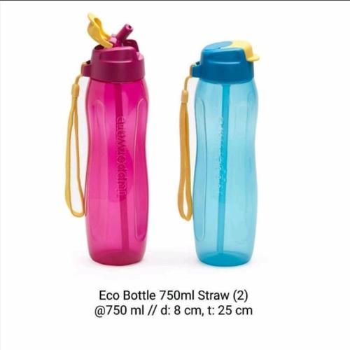 Jual xtreme bottle straw tupperware / botol 750ml sedotan tupperware ...