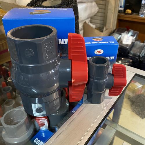 Jual Ball valve compact pvc 3/4 inch merk SH Taiwan - Jakarta Barat ...